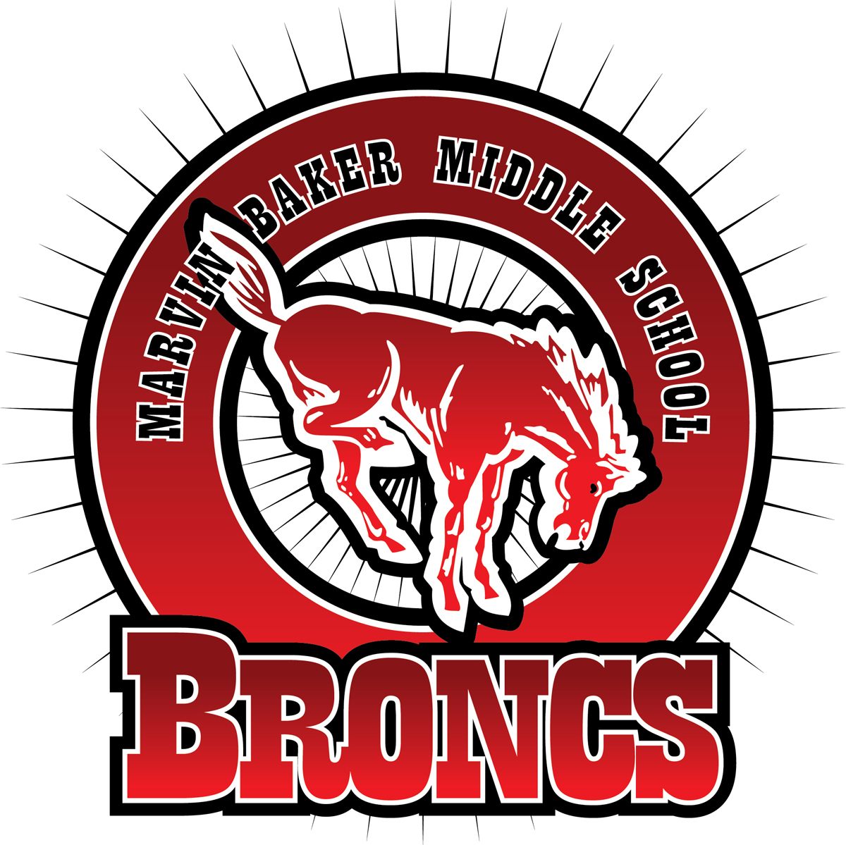 Baker Middle School Bulldog Logo